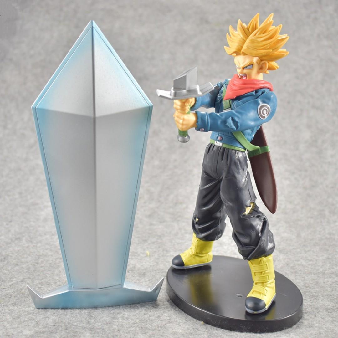 Anime Dragon Ball Dragonball Z Super Saiyan Trunks Sword Statue Figure ...