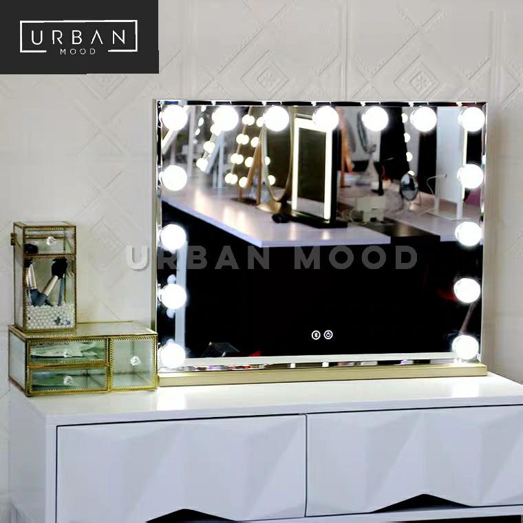 CINDY Spotlight Round LED Vanity Mirror, Furniture & Home Living, Home ...