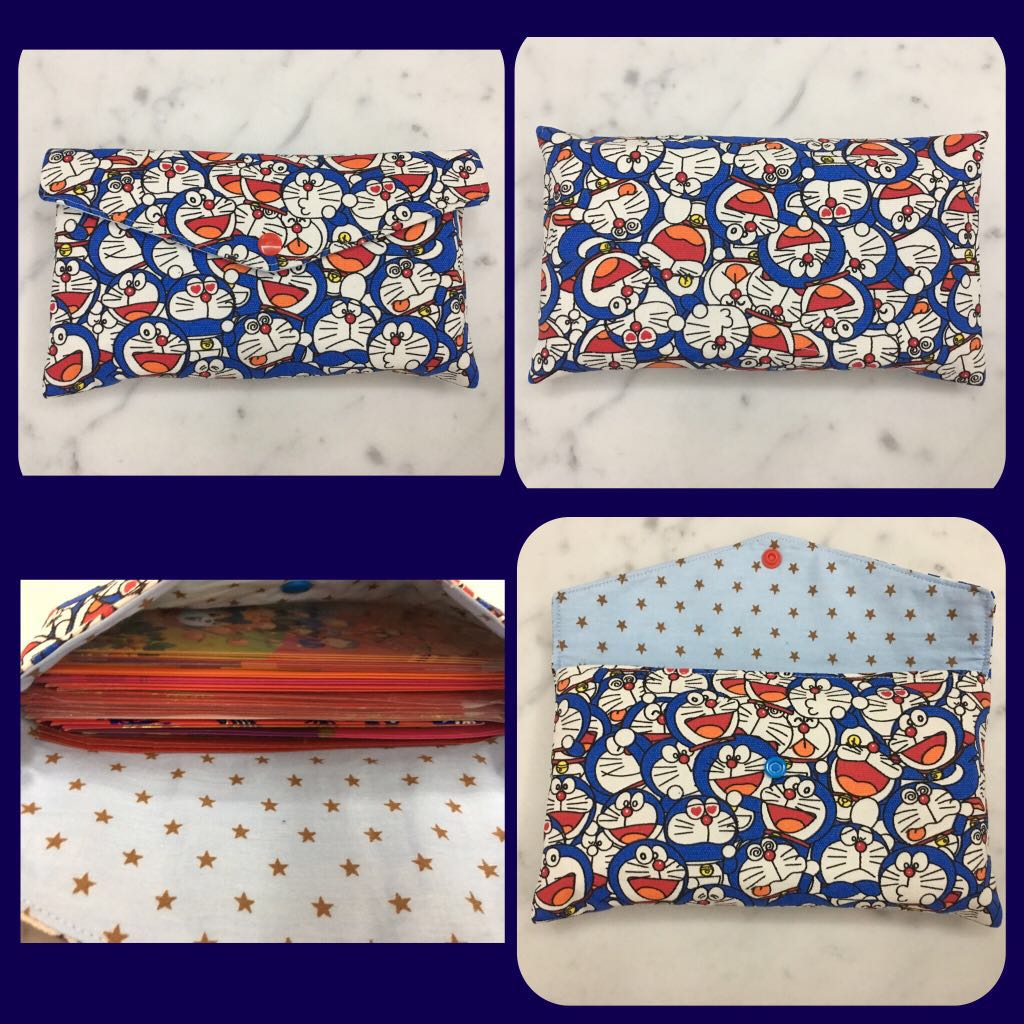 Doraemon envelope snap button pouch, Hobbies & Toys, Stationery & Craft ...
