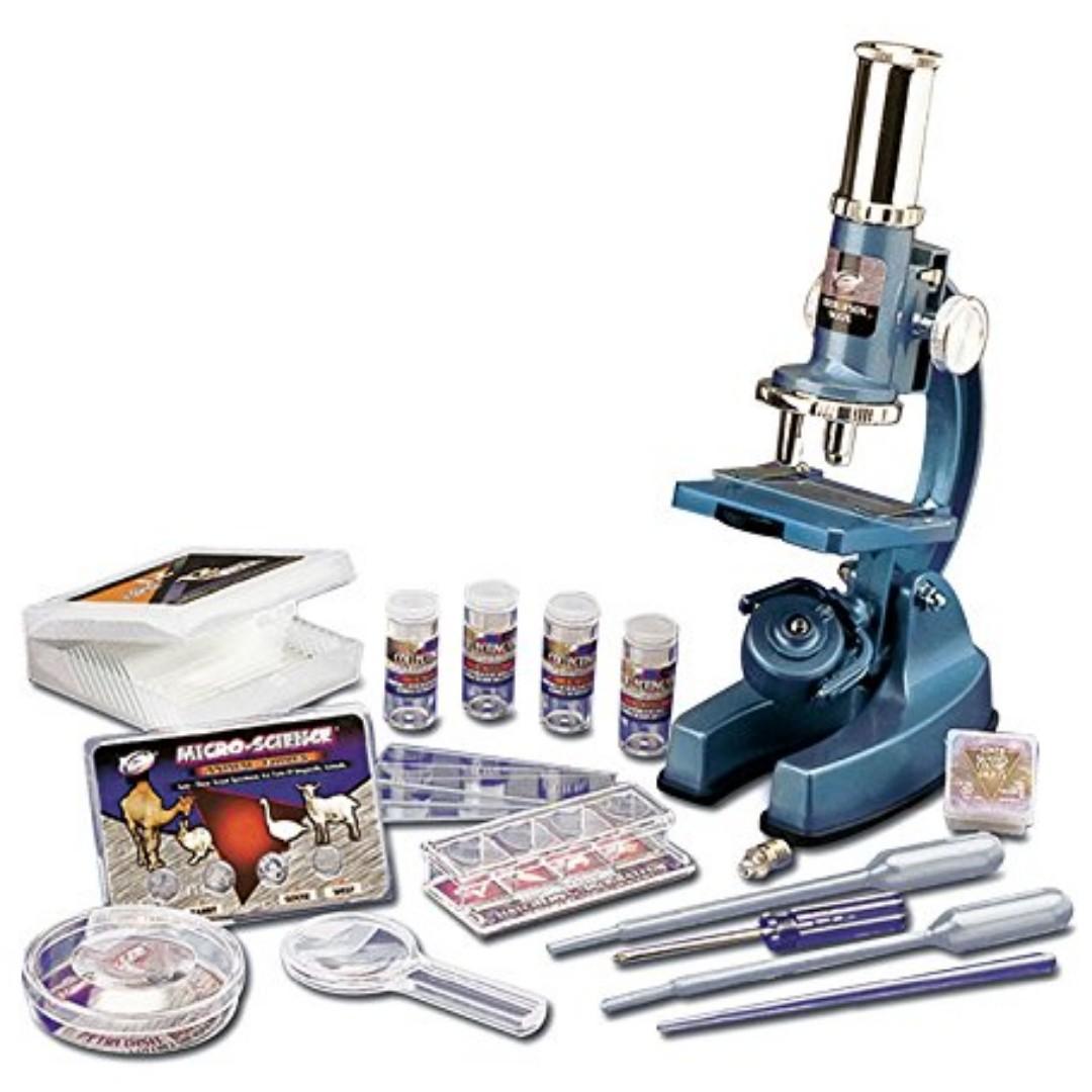 Eastcolight Science Deluxe Microscope Set Metal Die Cast Micro ...