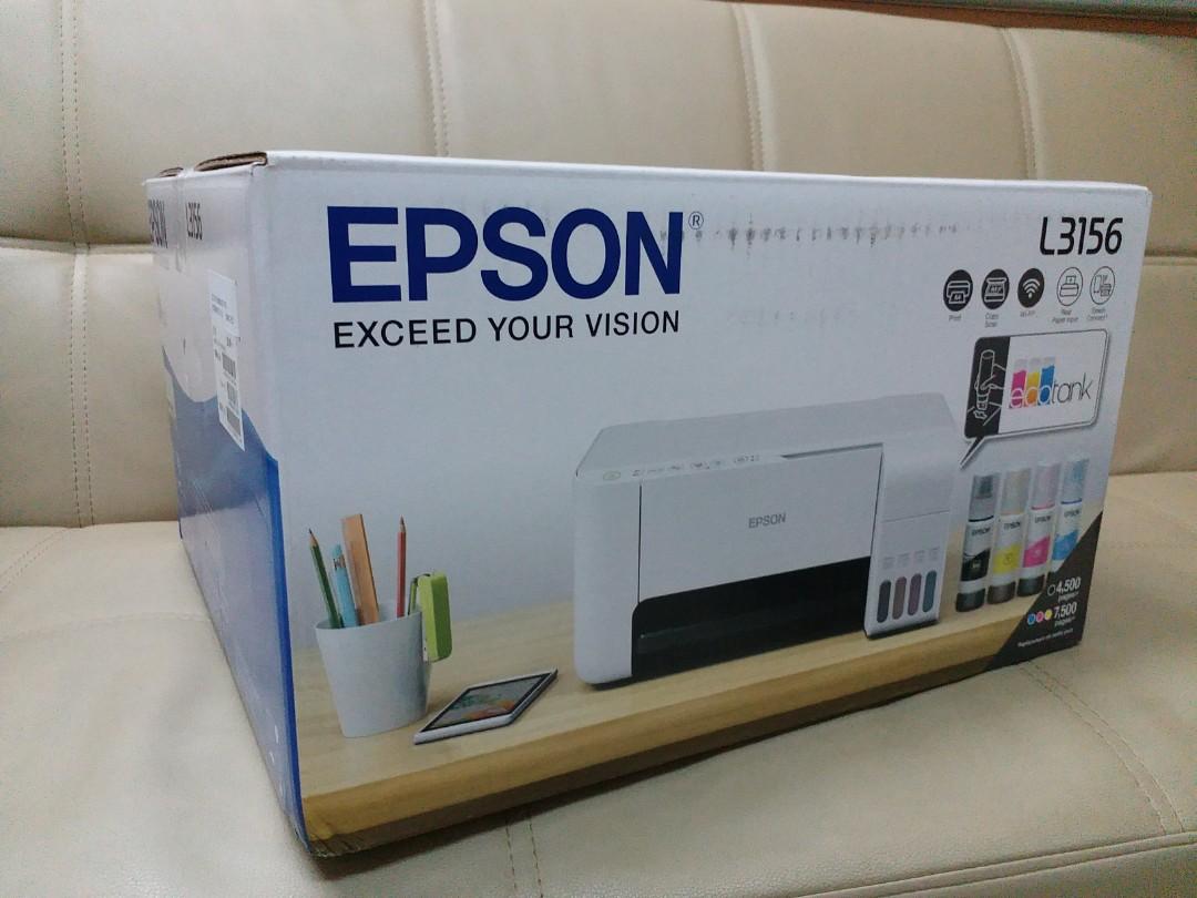 EPSON L3156 ECO TANK 3 IN 1 PRINTER, 電腦＆科技, 打印機及影印機 - Carousell