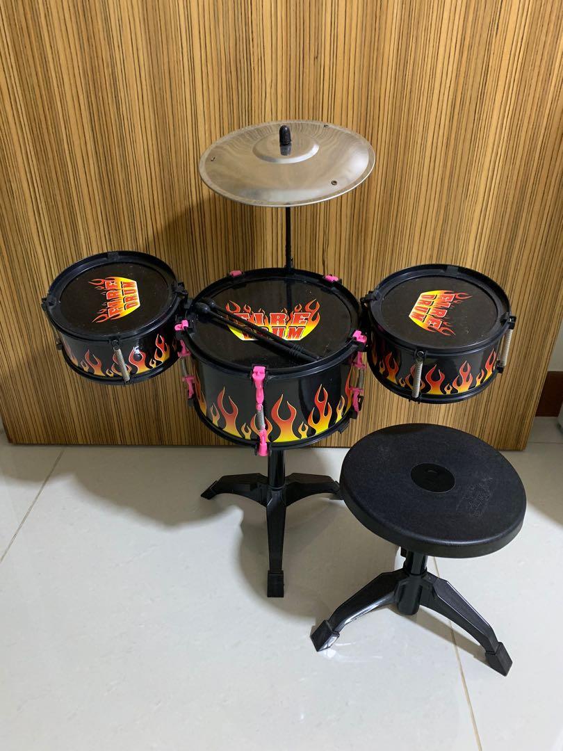 Fire Drum Set, Hobbies & Toys, Toys & Games on Carousell