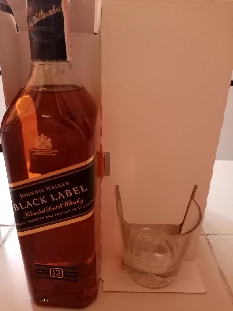 Black Label With Glass
