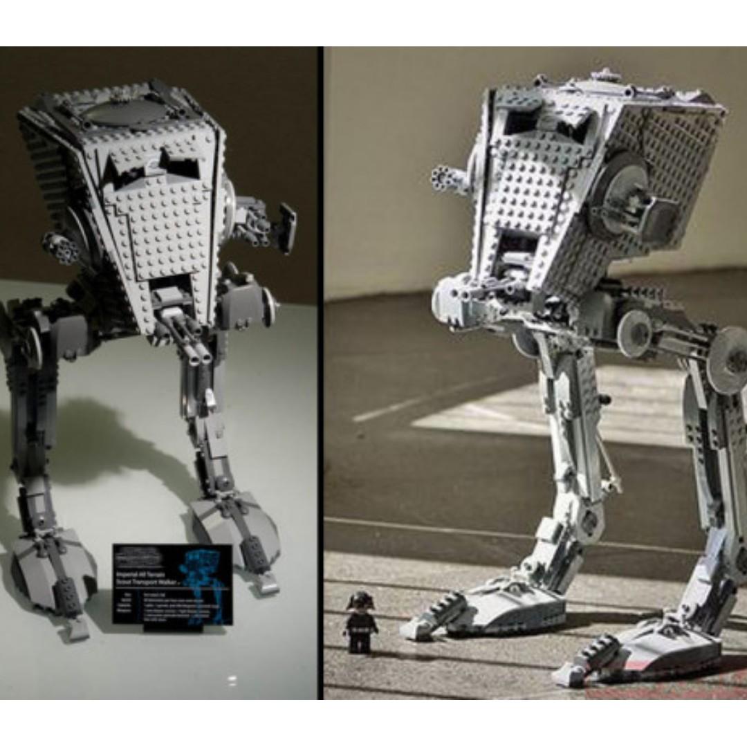 Lepin Lego Star Wars AT ST ATST AT ATAT Walker Robot Tank Mecha Model ...