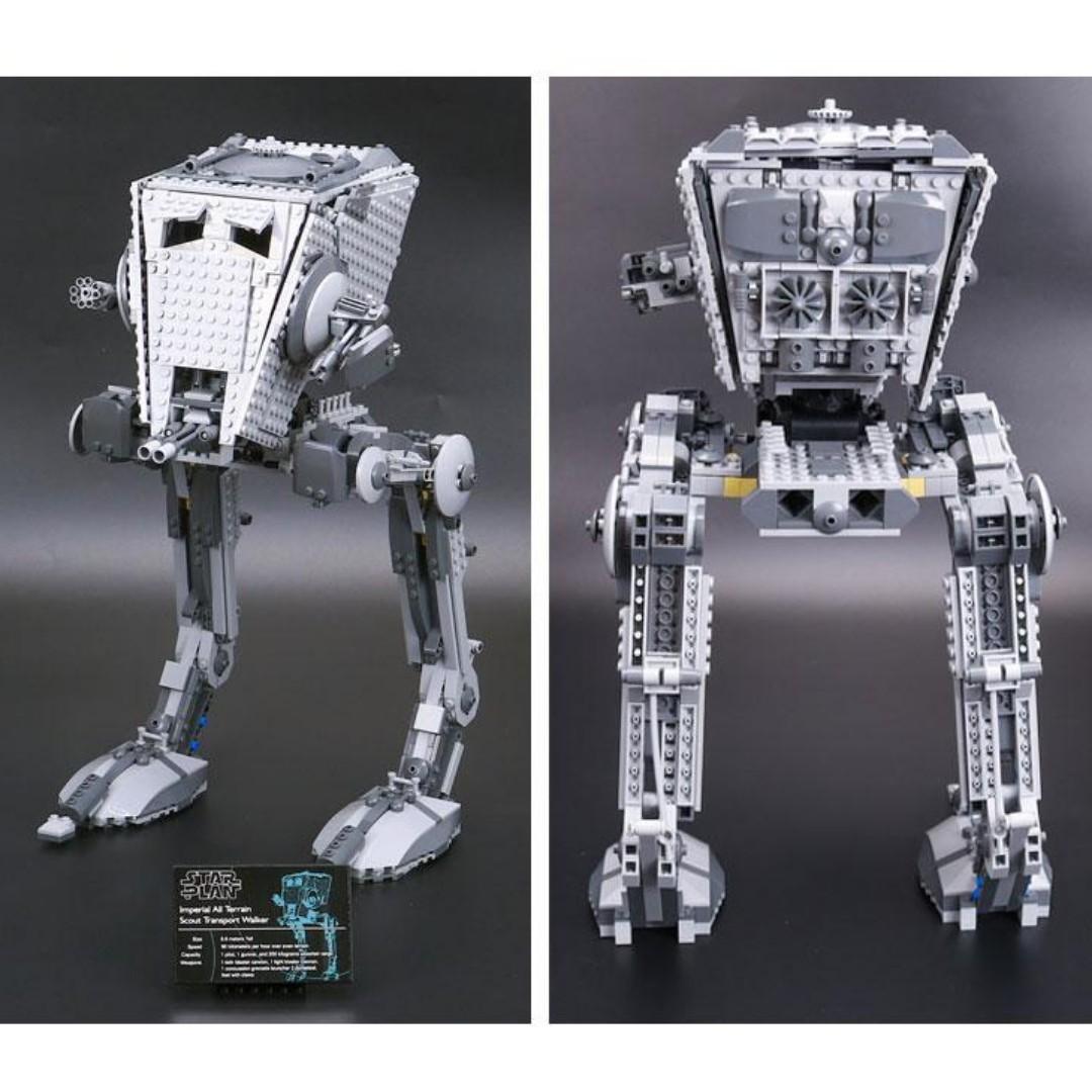 Lepin Lego Star Wars AT ST ATST AT ATAT Walker Robot Tank Mecha Model ...