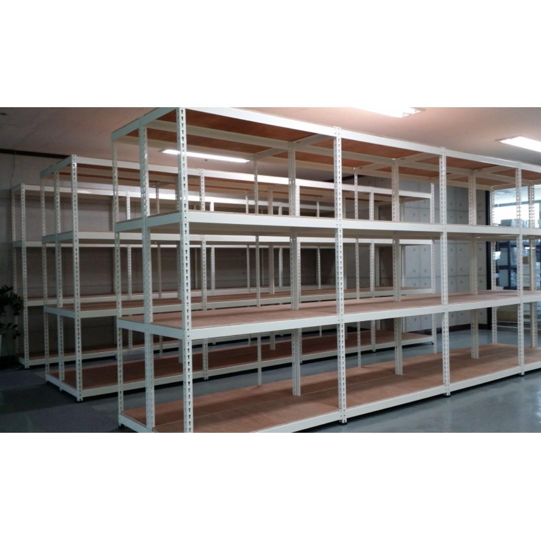 Metal Frame Steel Rack - Slotted angle bar bolt and nut Display Shelve ...