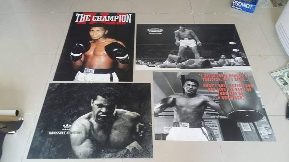 MUHAMMAD ALI POSTER, Furniture & Home Living, Home Decor, Frames ...