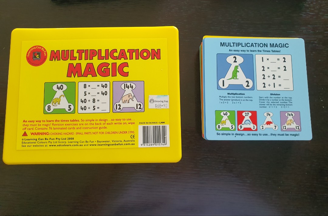 Multiplication Magic Cards, Hobbies & Toys, Books & Magazines ...