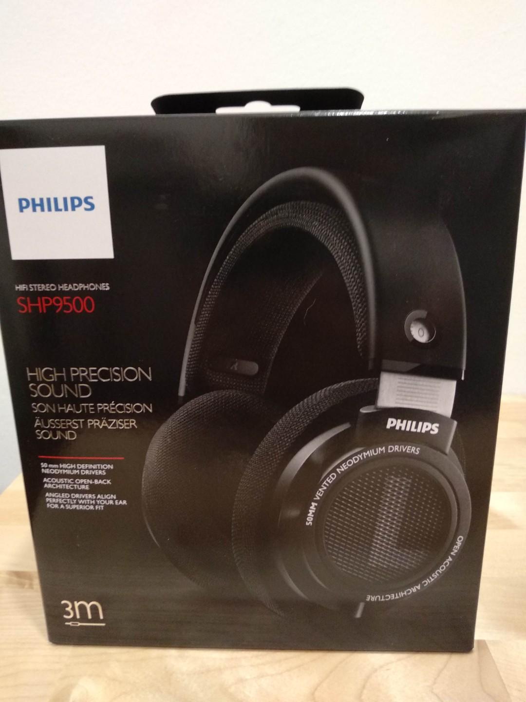 New Philips SHP9500 headphones, Audio, Headphones & Headsets on Carousell