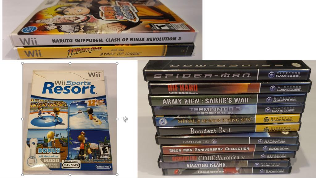 Nintendo Wii Console Bundle Set (Include games and Gamecube accessories ...