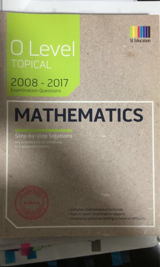 O level E math topical TYS, Hobbies & Toys, Books & Magazines ...