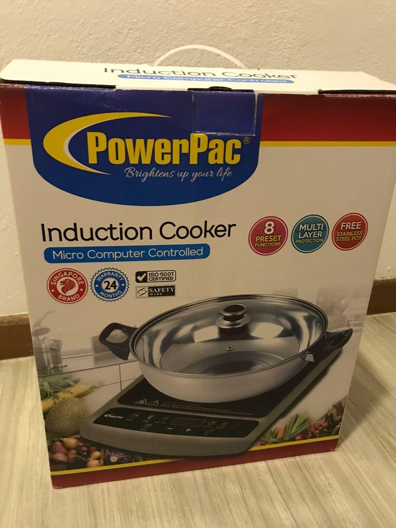 Powerpac induction cooker with a free stainless pot, TV & Home ...