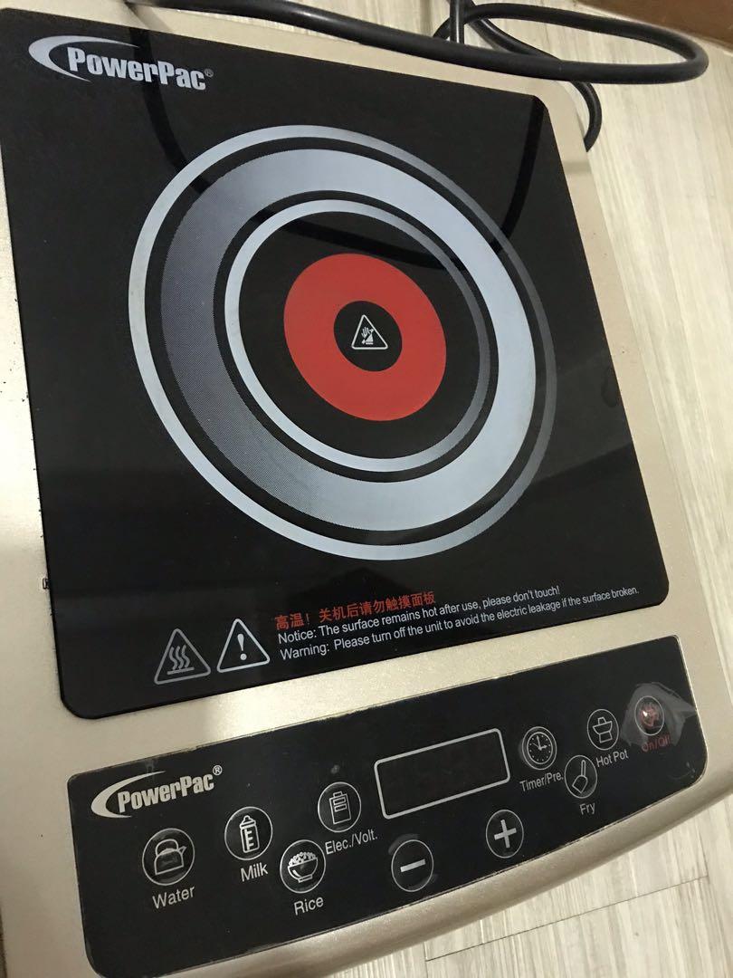 Powerpac induction cooker with a free stainless pot, TV & Home ...