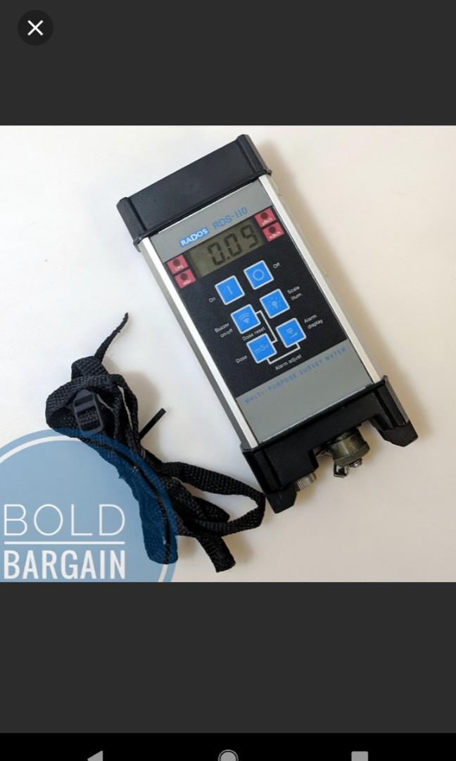 Rados Rds-110 multi purpose survey meter Geiger muler counter nuclear ...