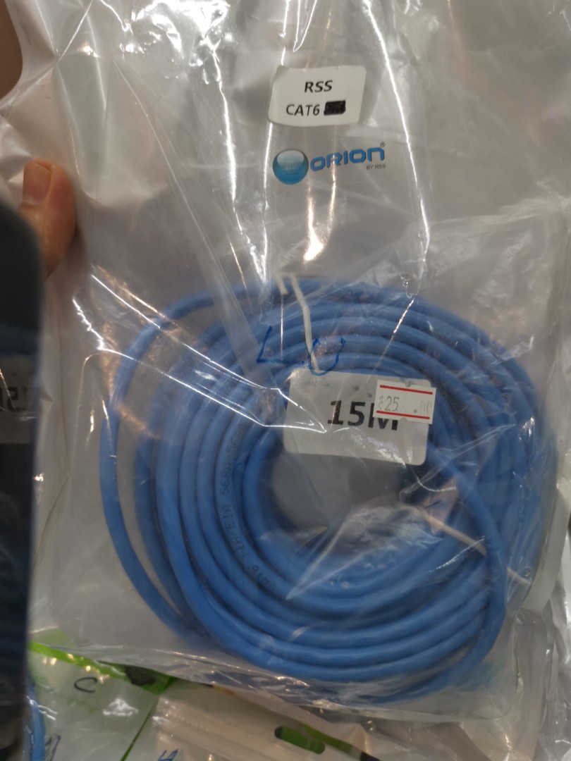 RJ45 Ethernet / LAN Cable 15 meter CAT 6, Computers & Tech, Parts ...