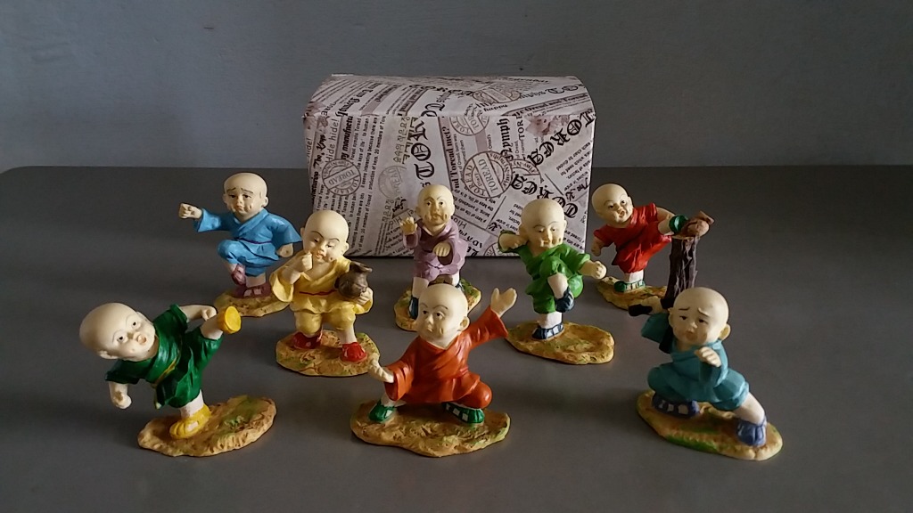 SET OF 8 MINIATURE MONKS FOR SALE AT S$12, Toys & Games, Bricks ...