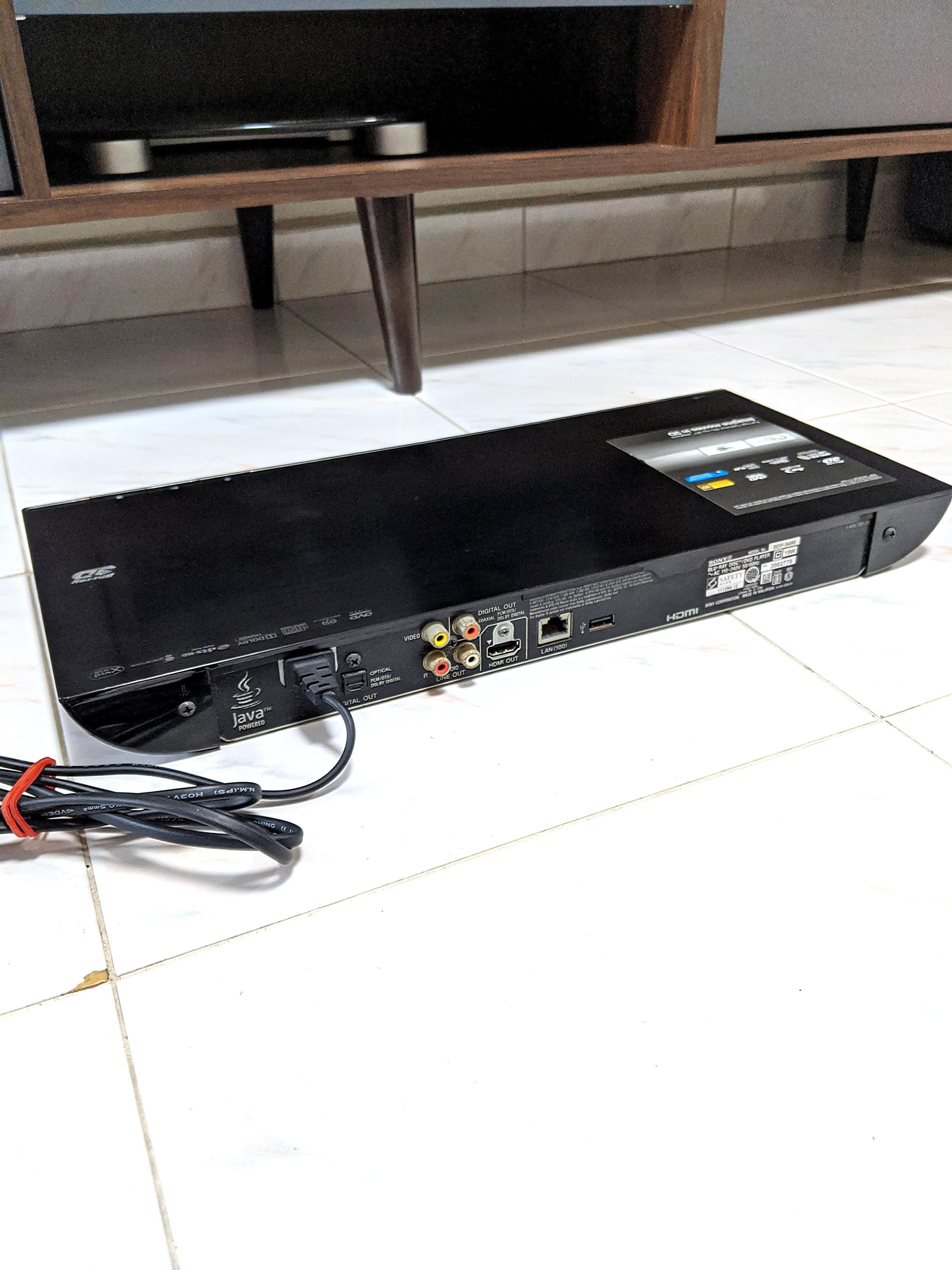 Sony BDP S490 3D Blu-ray / DVD Player, TV & Home Appliances, TV ...