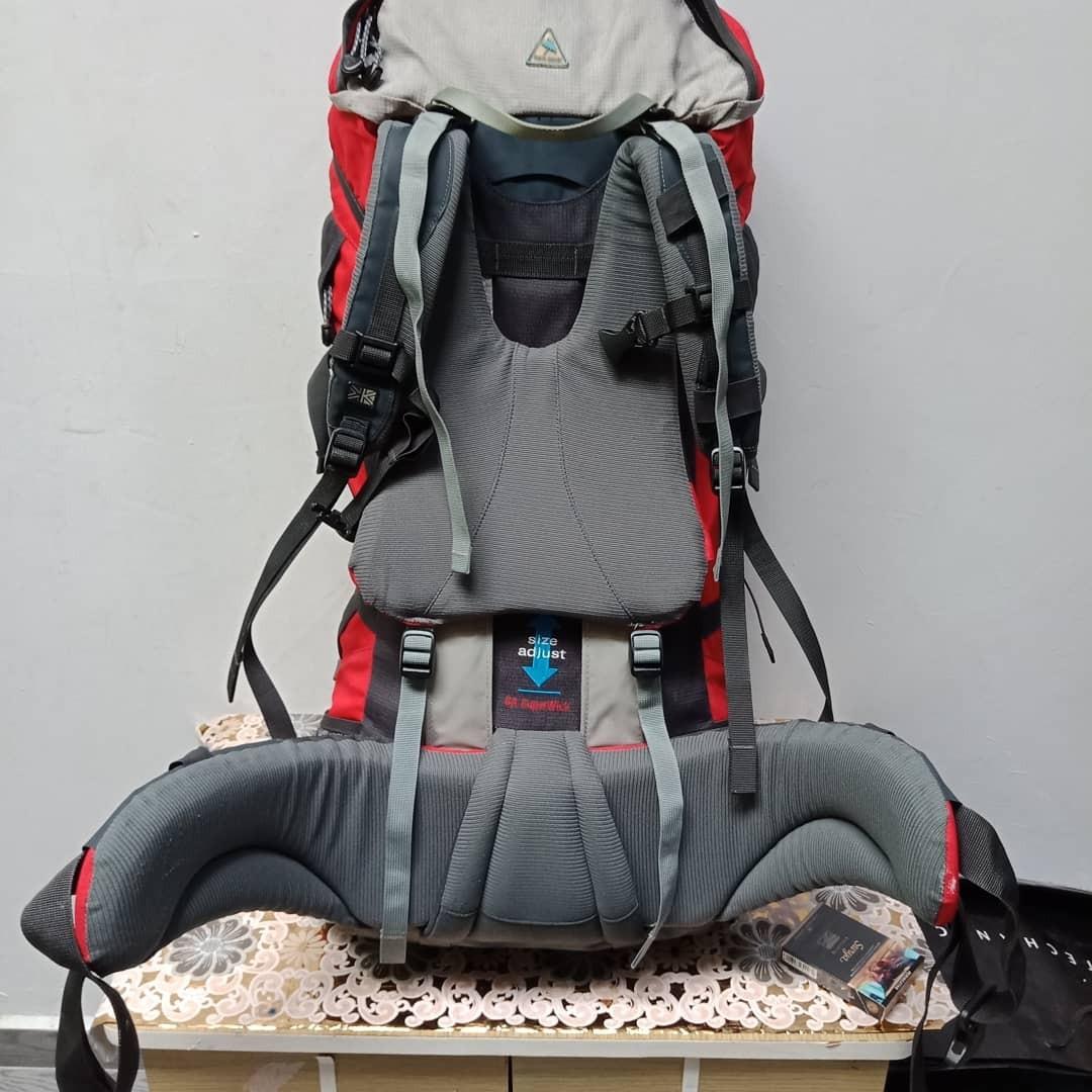 Tas gunung hiking carrier karrimor monsoon 60-70 liter SA superwick ...
