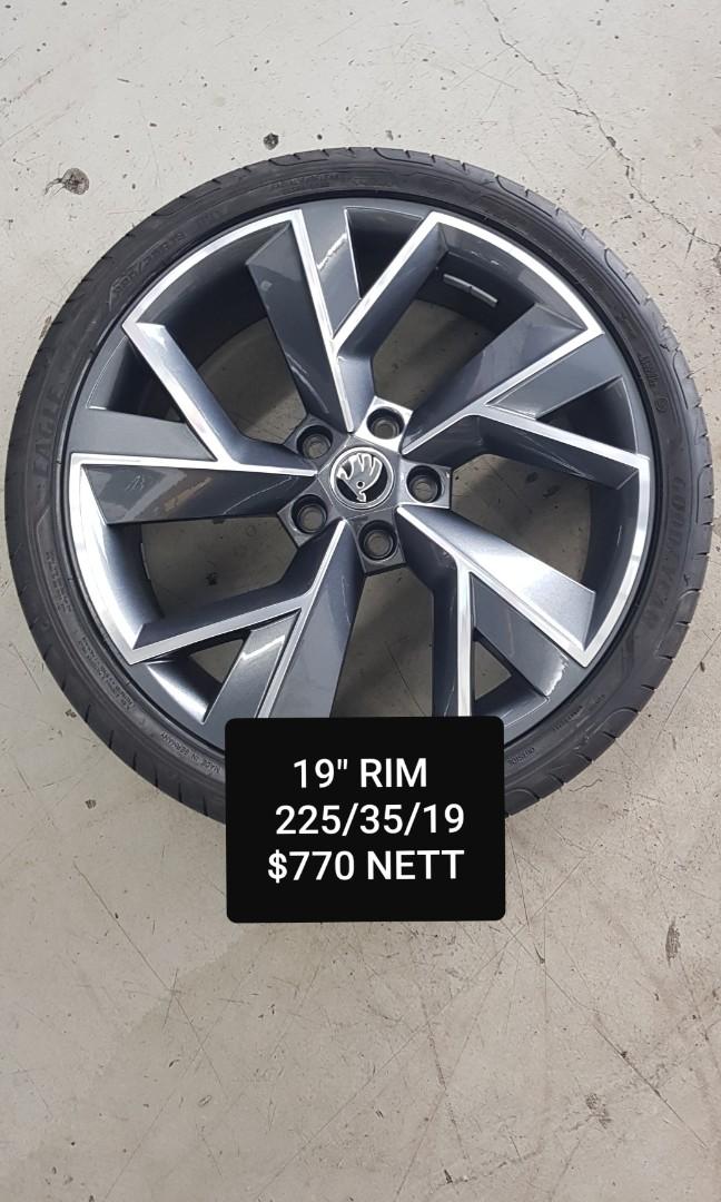 19" Skoda rims + Tyres 225/35/19, Car Accessories, Tyres & Rims on ...