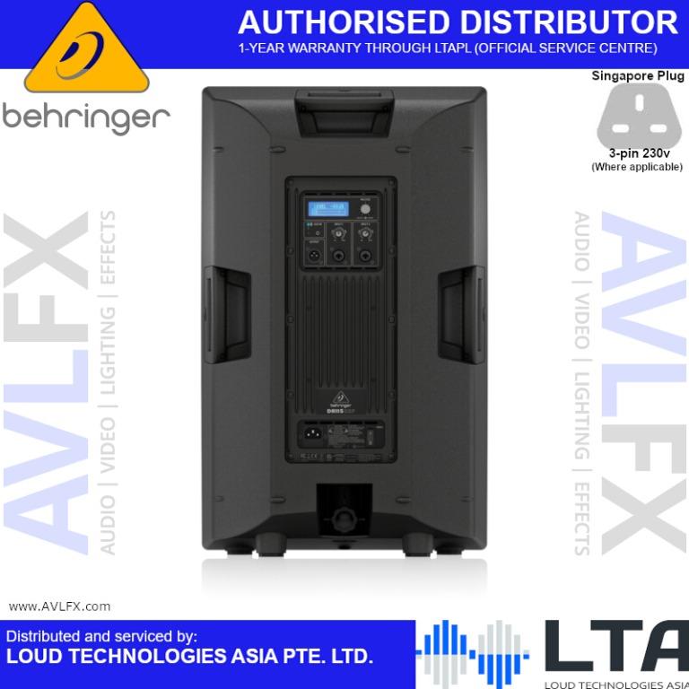 Behringer DR115DSP Active 1,200 Watt 15" PA Speaker System with DSP and ...