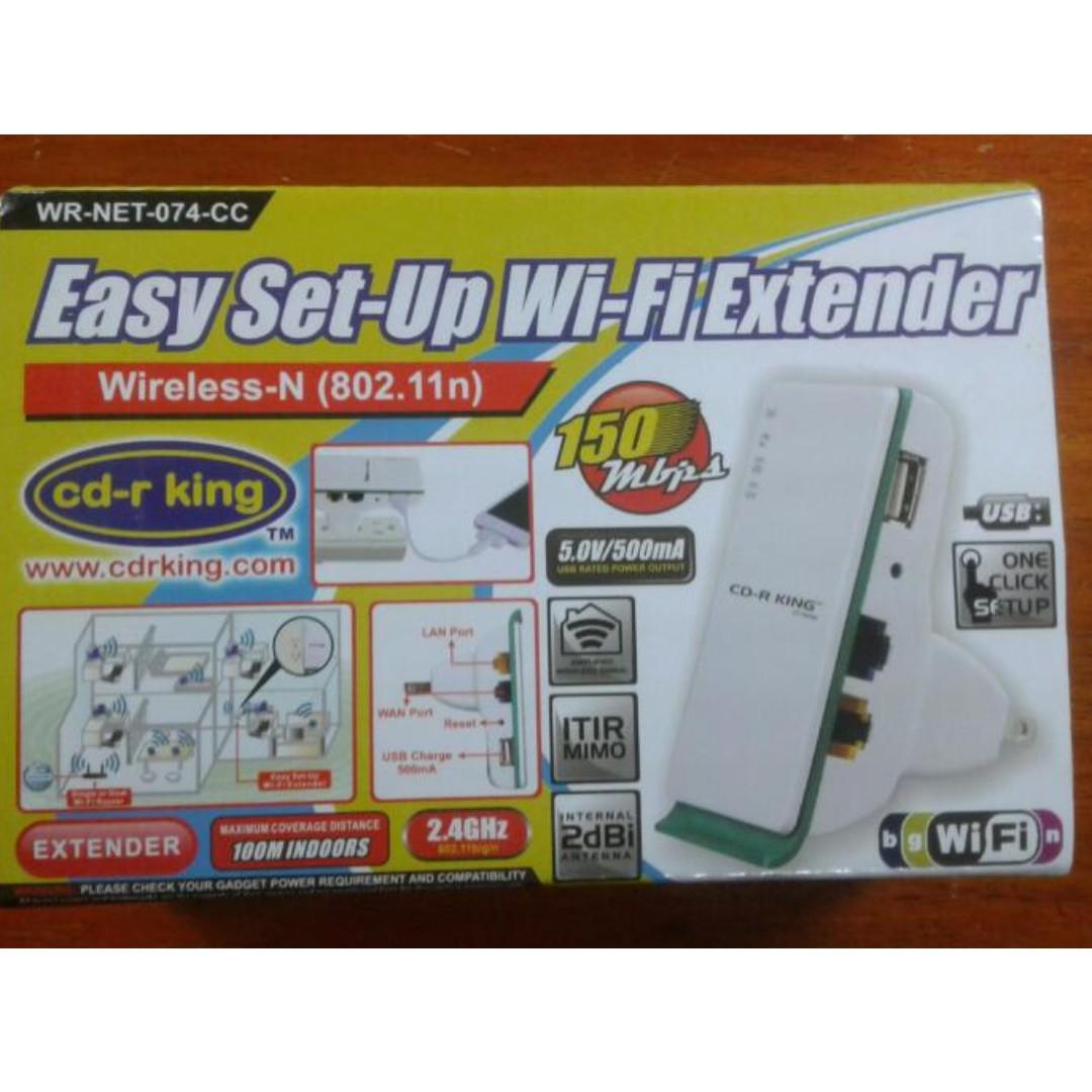 cd-r king Easy set-up wi-fi extender, Computers & Tech, Parts ...