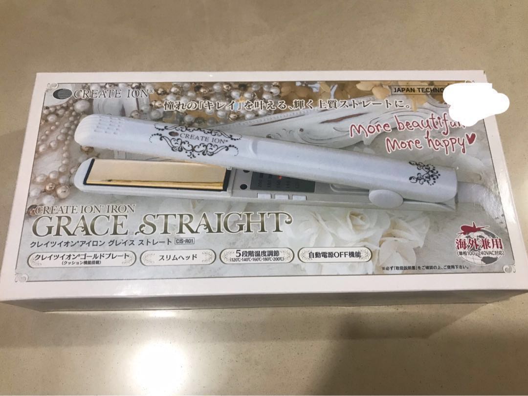 Create Ion Iron Grace Straight 直髮夾（CIS-R01), 美容＆個人護理, 健康及美容 - 頭髮護理 ...