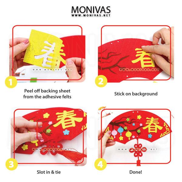 DIY CNY Decoration Kit Creative Chinese New Year Hanging Decoration ...