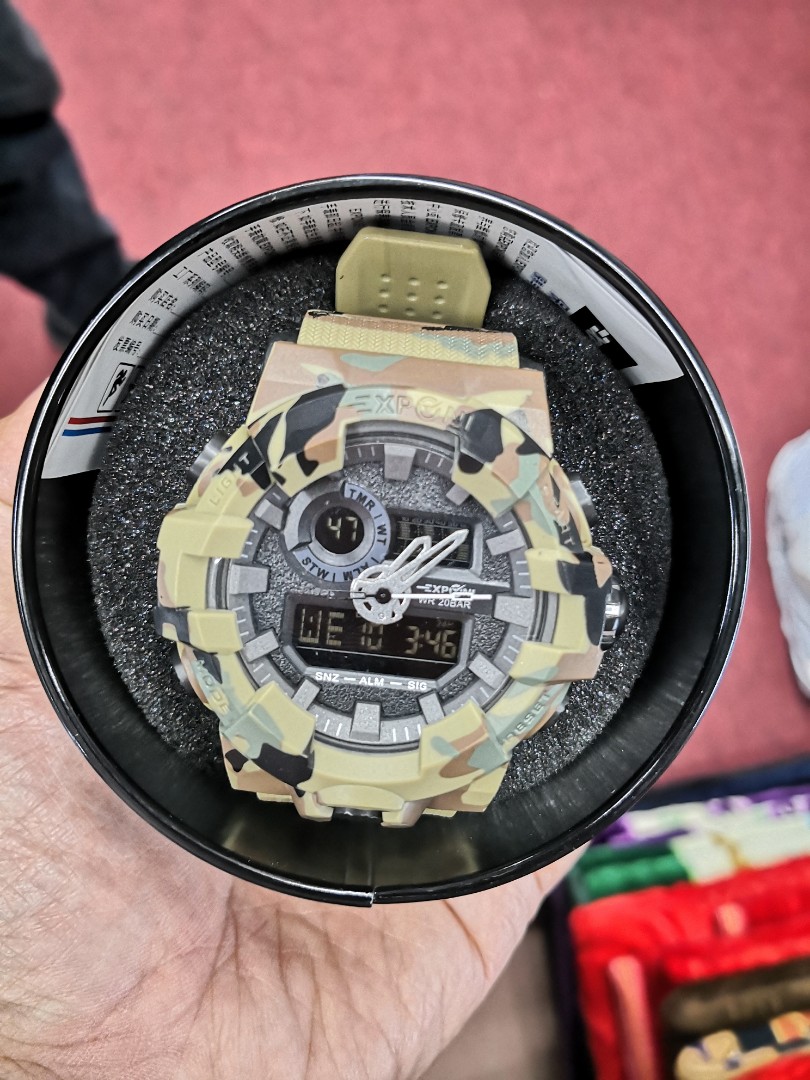 EXPCNI chronometer timer stopwatch, alarm, world time, sport watch ...