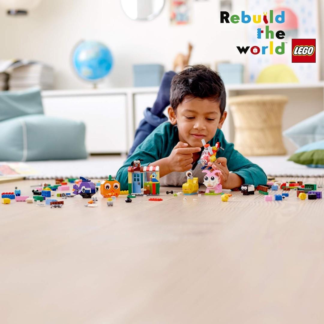 LEGO Classic Bricks and Eyes 11003 Building Kit (451 Pieces ...