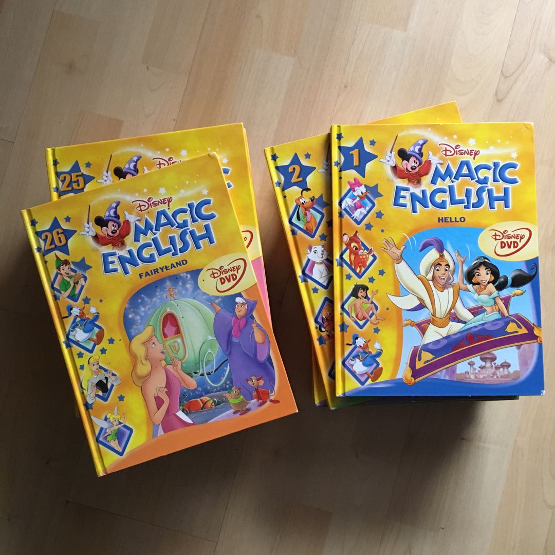 Grolier Disney Magic English book set, Hobbies & Toys, Books ...