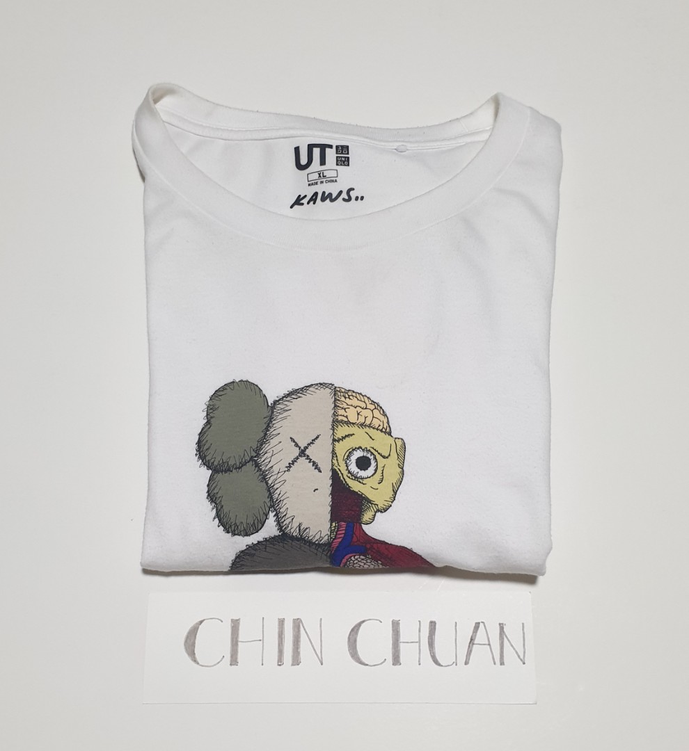 KAWS X UNIQLO Tee (cross section), Men's Fashion, Tops & Sets, Tshirts ...
