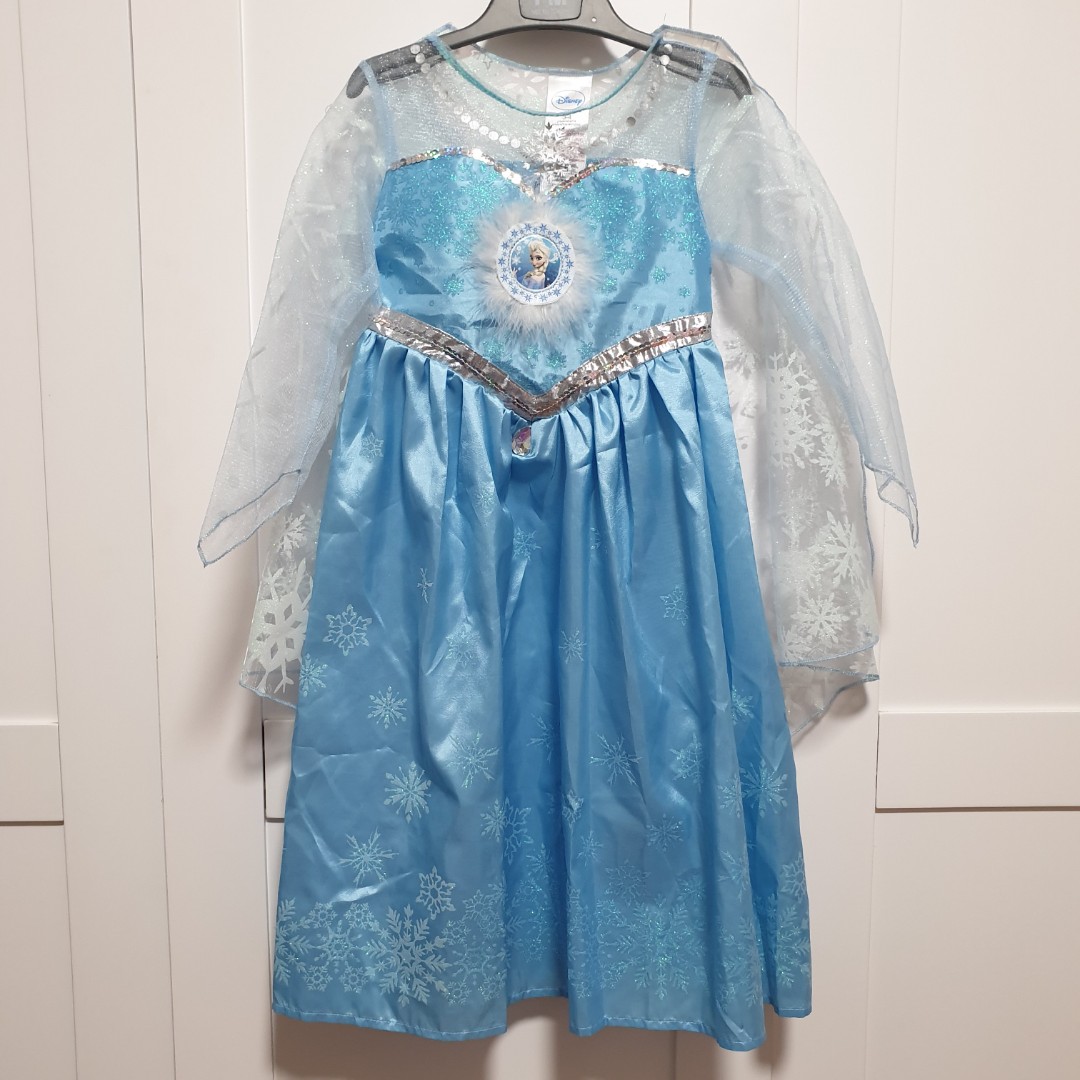 Mothercare Disney Frozen Queen Princess Elsa Dress Costume With Cape ...