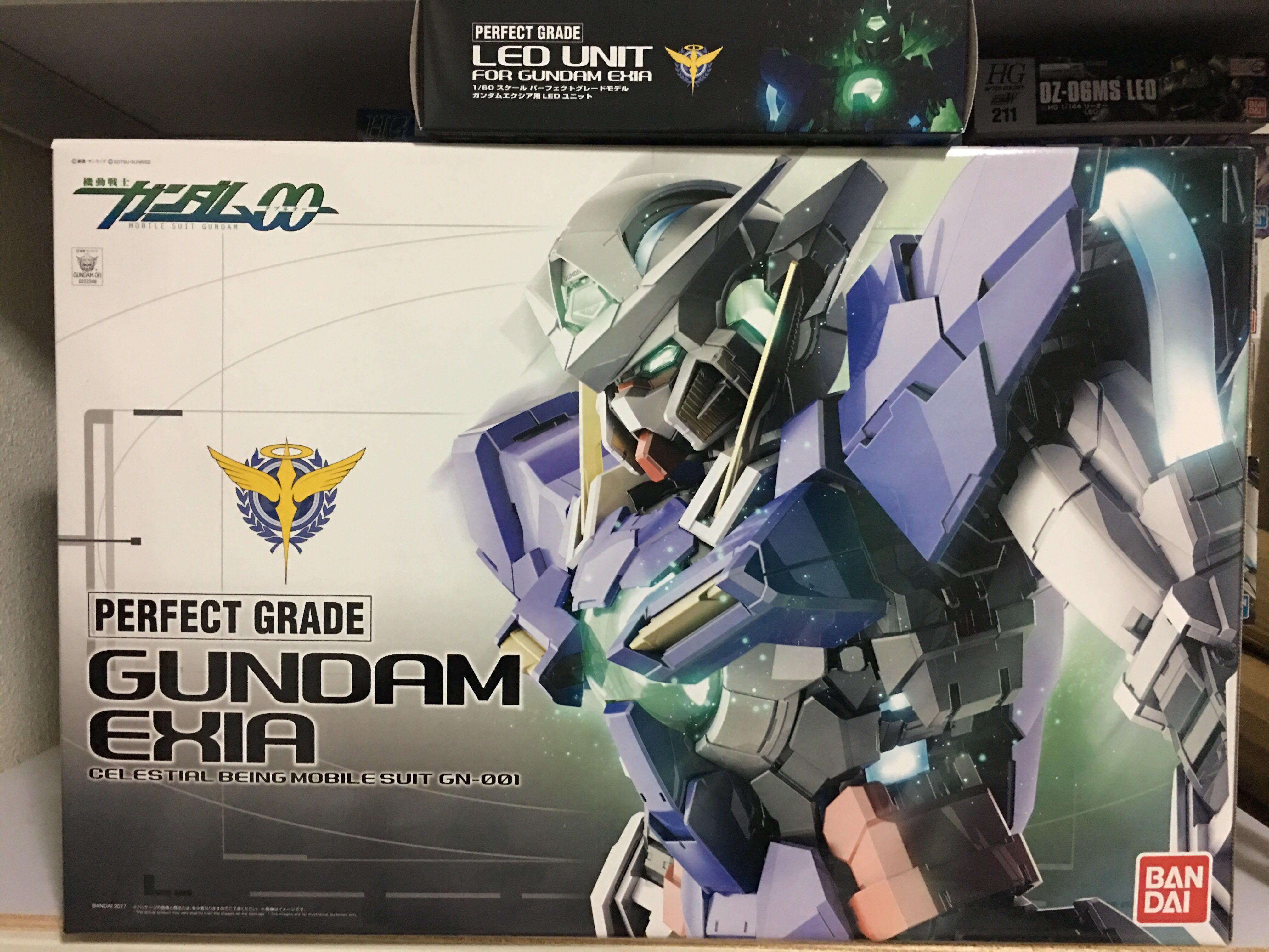 PG Gundam Exia + LED Unit Gunpla, Hobbies & Toys, Toys & Games on Carousell