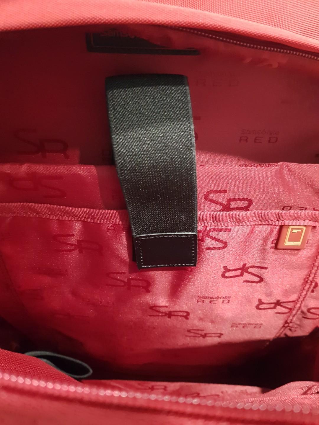 Samsonite Red Nylon Backpack, Women's Fashion, Bags & Wallets ...