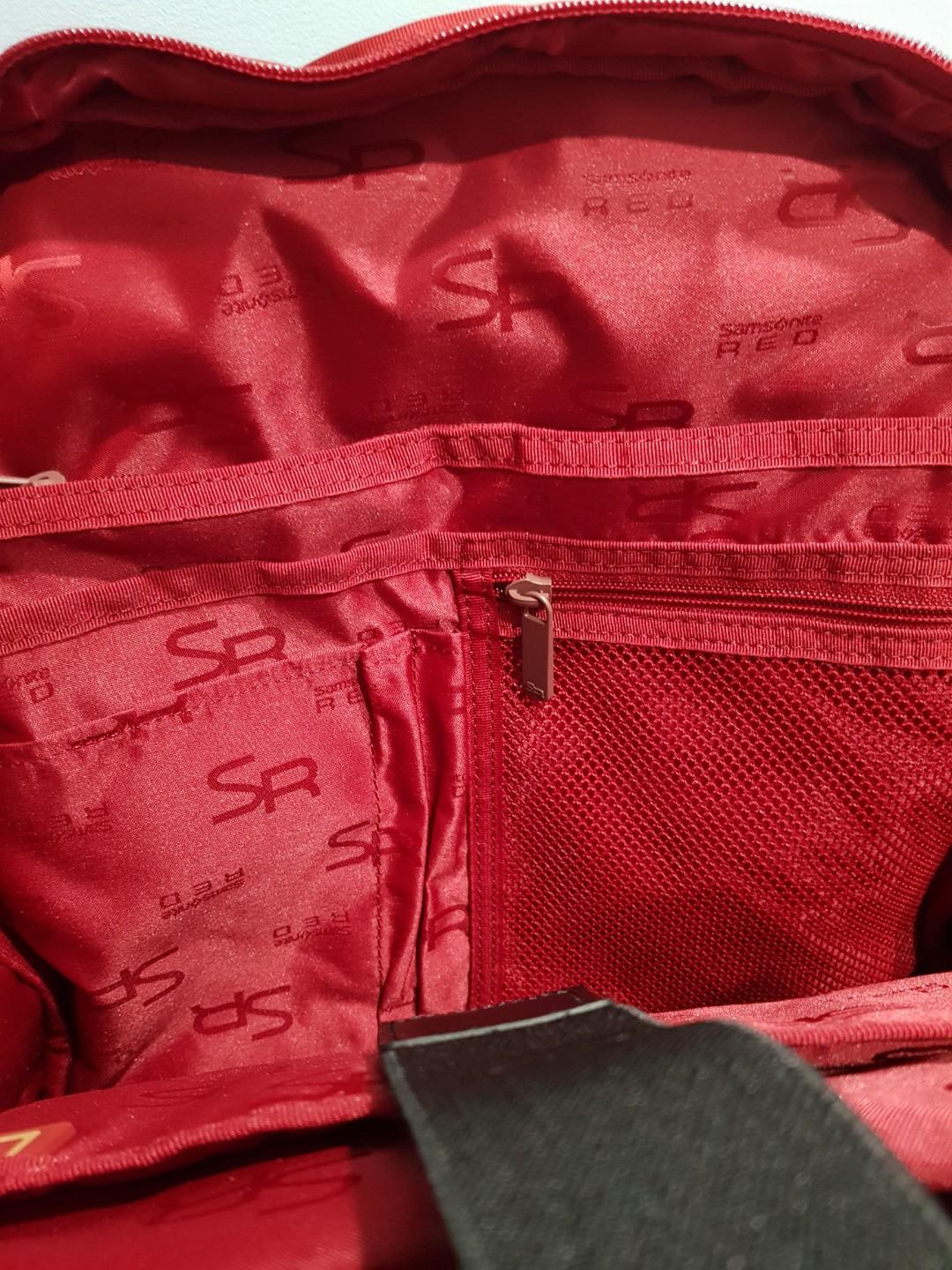 Samsonite Red Nylon Backpack, Women's Fashion, Bags & Wallets ...