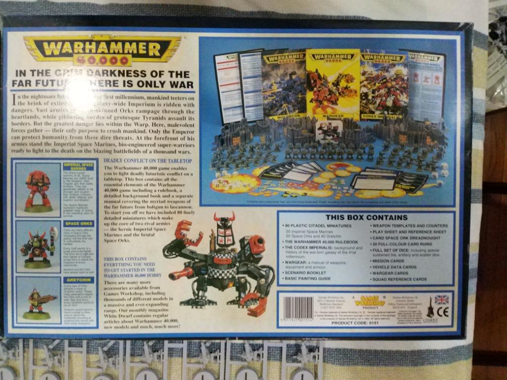 Warhammer 40K Boxed Set + Dark Millennium Addon Boxed Set, Hobbies ...