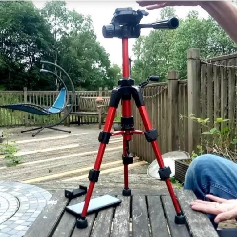 Zakitane 22" Lightweight Tripod 3-way Pan-head Mount Quick -release ...