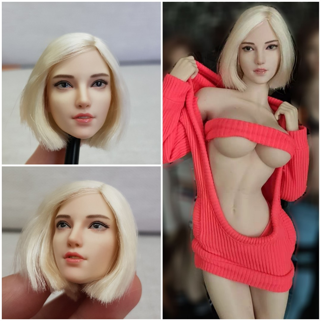 1 6 Blonde Female Head Sculpt Sdh018 By Super Duck [sdh 018 For