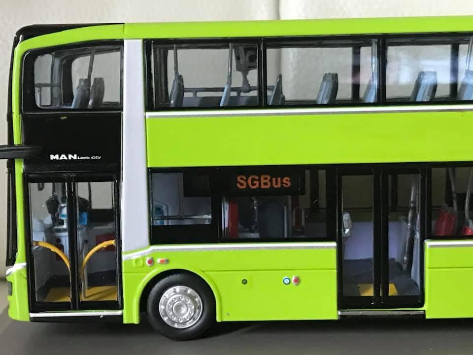 1:76 Singapore SGBUS MAN A95 Lush Green Bus model, Hobbies & Toys, Toys ...