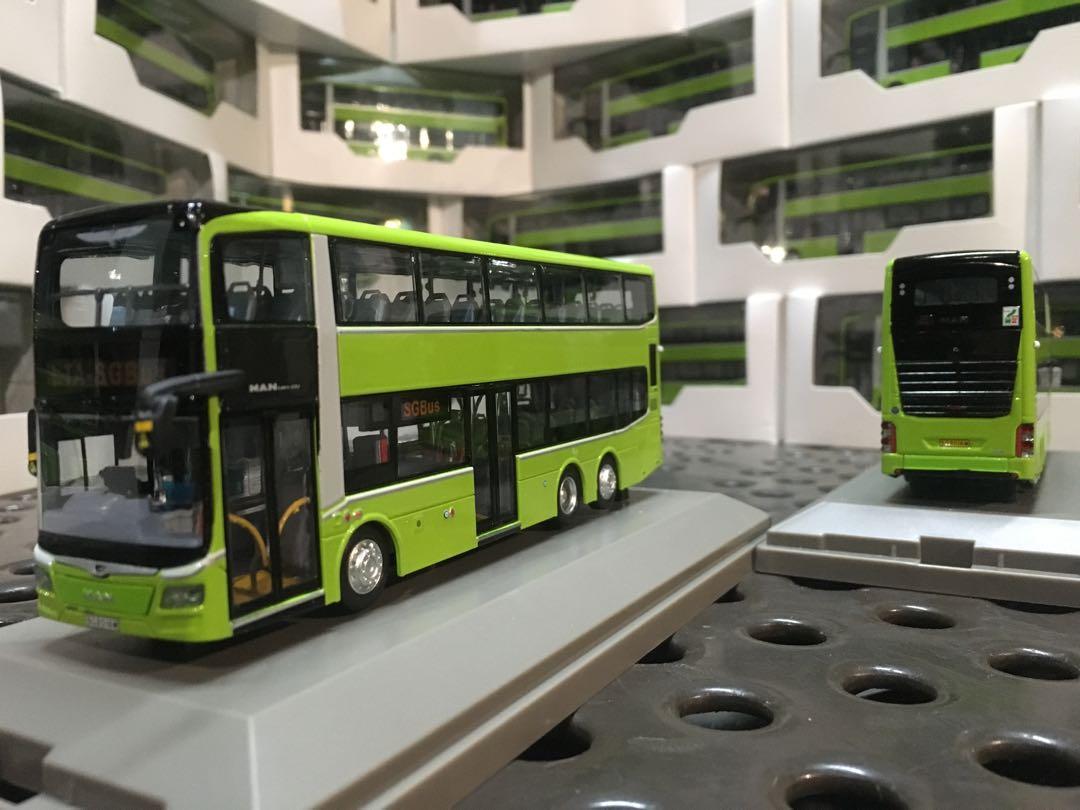 1:76 Singapore SGBUS MAN A95 Lush Green Bus model, Hobbies & Toys, Toys ...