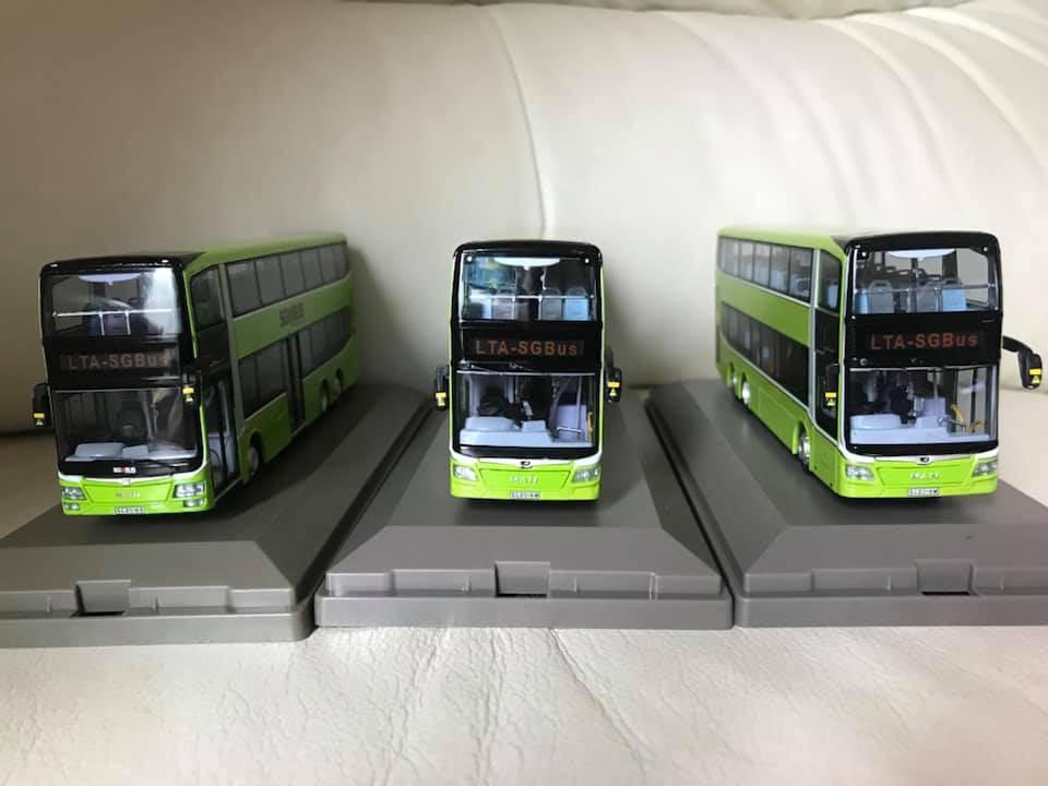1:76 Singapore SGBUS MAN A95 Lush Green Bus model, Hobbies & Toys, Toys ...