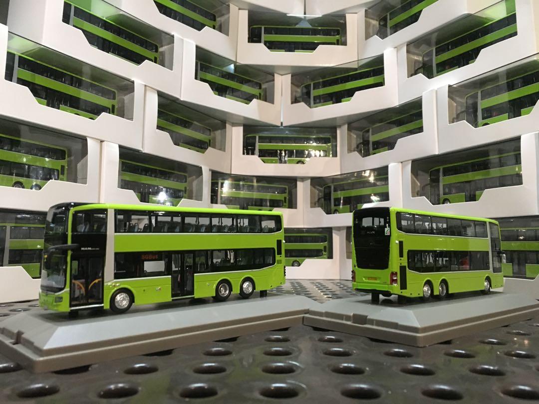 1:76 Singapore SGBUS MAN A95 Lush Green Bus model, Hobbies & Toys, Toys ...