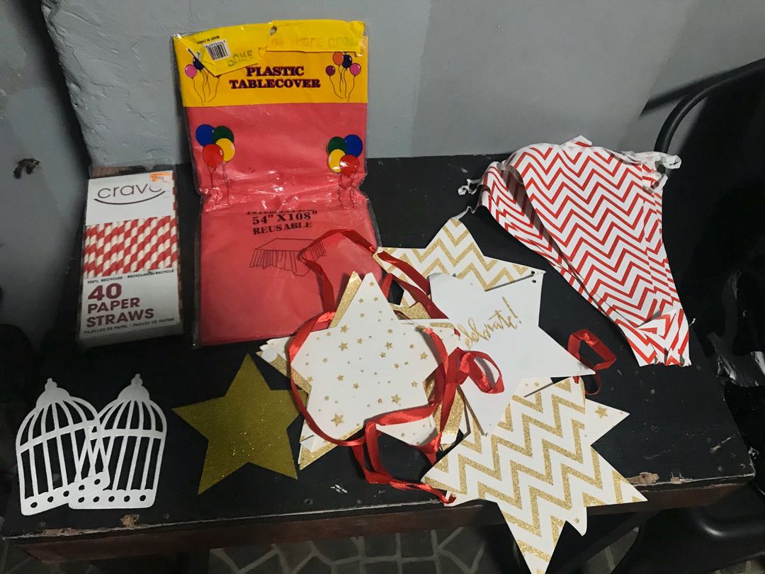 All for P199! Banderitas, party, straw on Carousell