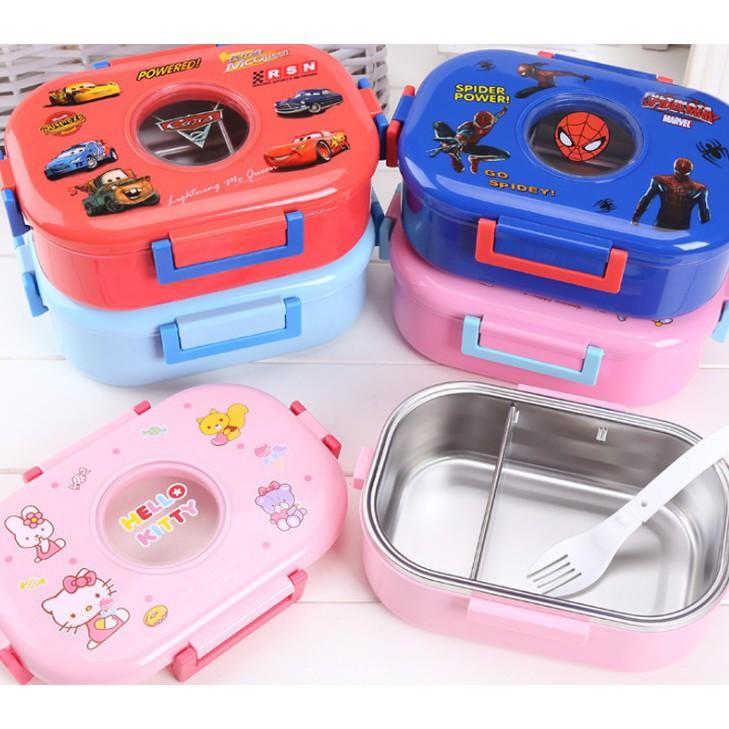 Cartoon Anti Spill Kids Lunch Box Children Snack Box Hello Kitty Melody ...