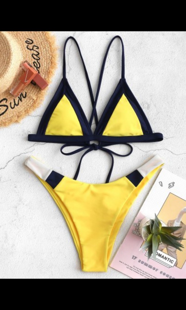 Crossback Bikini Set Uk 6 8 Womens Fashion Swimwear Bikinis