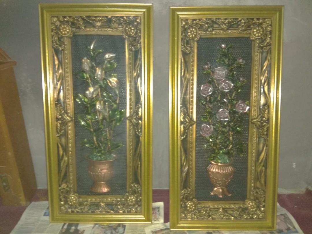 Frame bunga Hiasan Dinding Rumah, Furniture & Home Living, Furniture ...