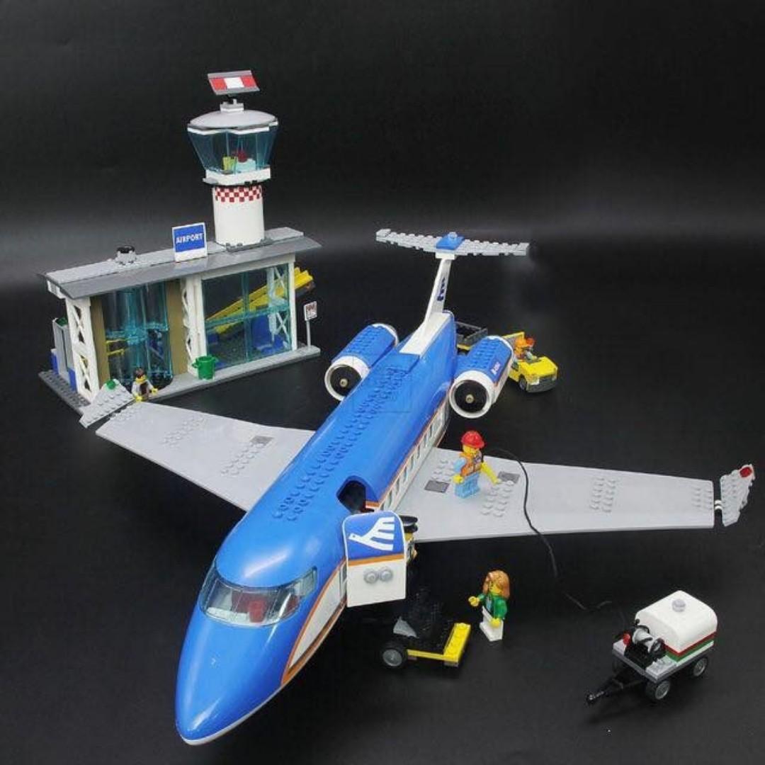 FREE DELIVERY Lepin Lego City Airport Passenger Terminal Airplane Air ...