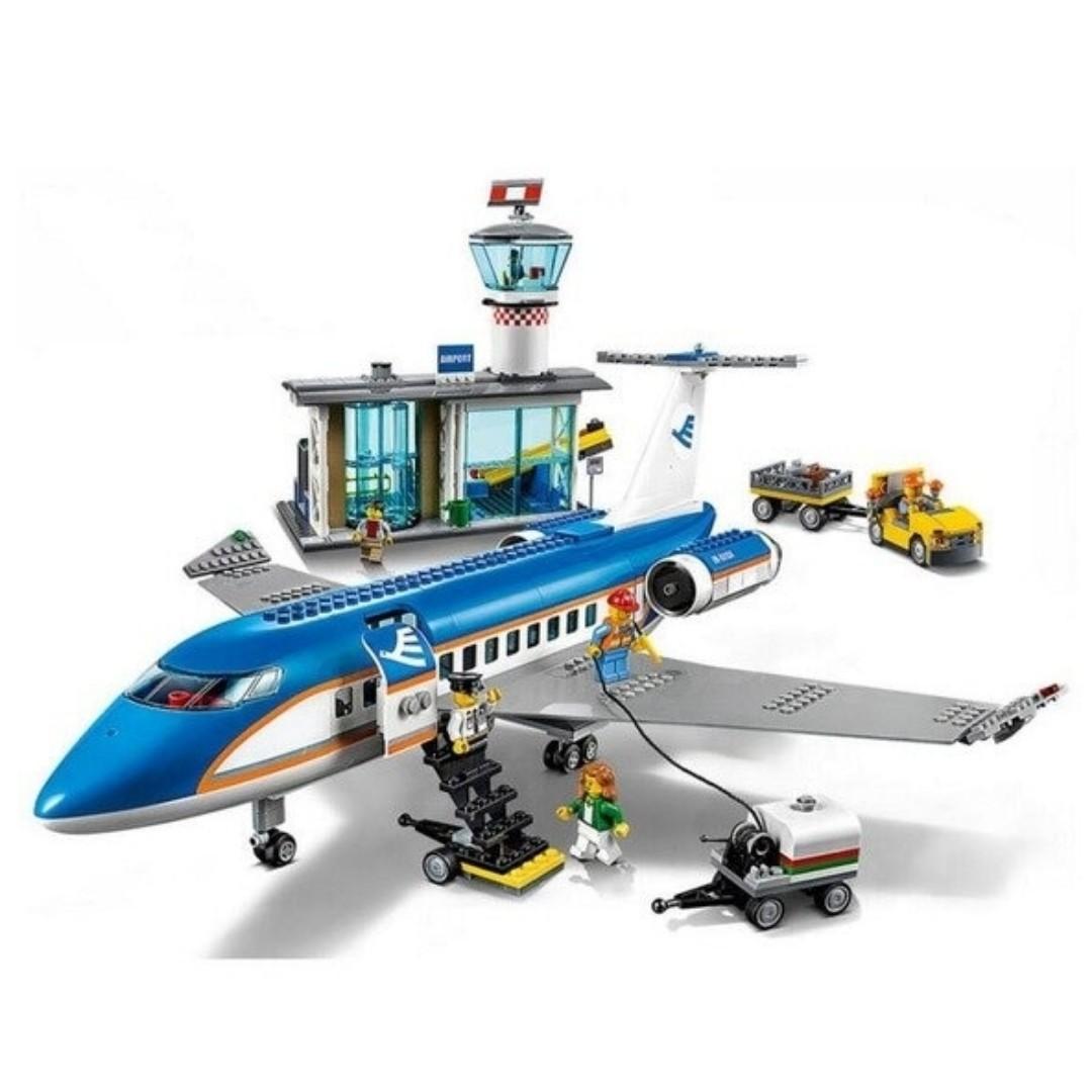 FREE DELIVERY Lepin Lego City Airport Passenger Terminal Airplane Air ...