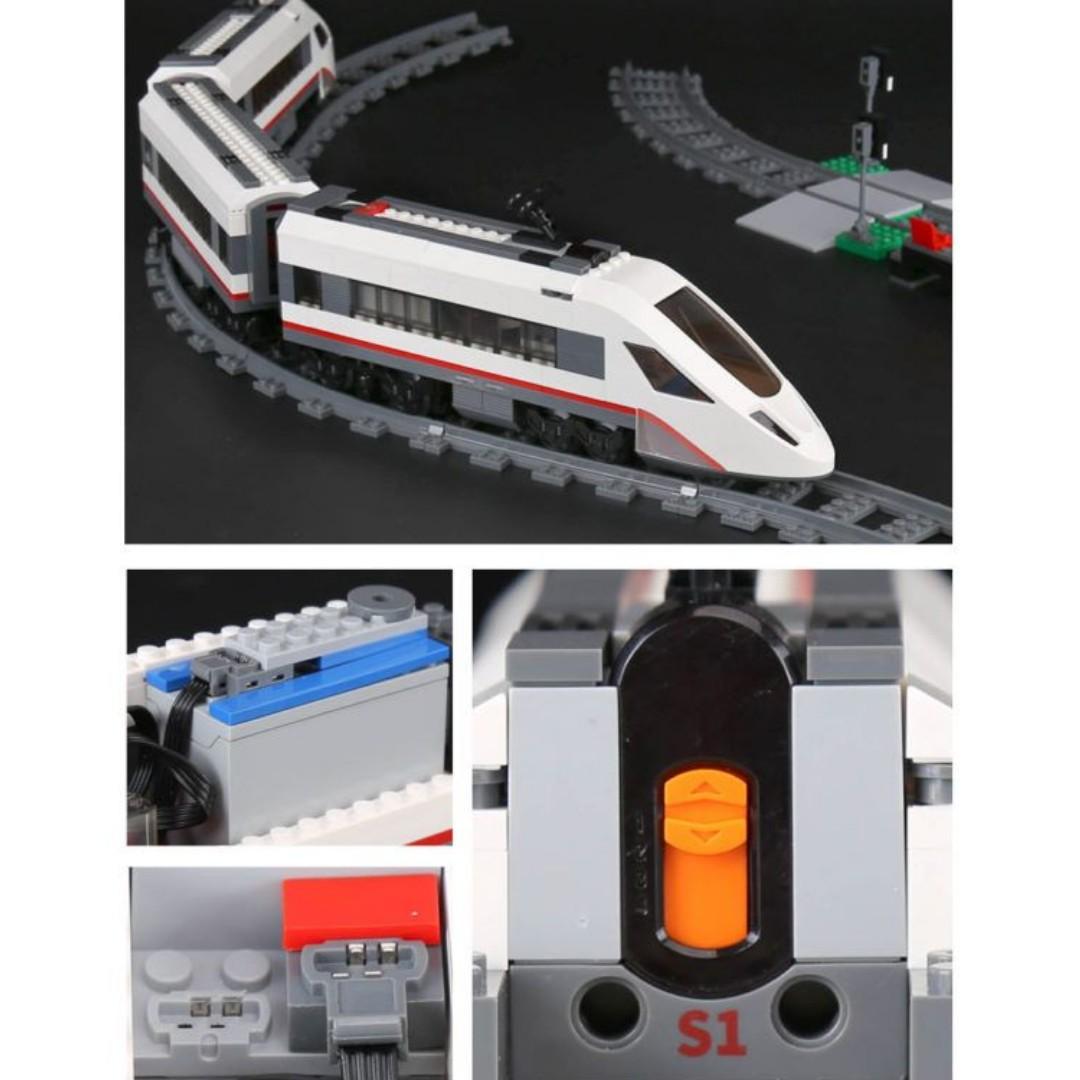 FREE DELIVERY Lepin Lego High Speed Passenger Railroad Rail Road Train ...