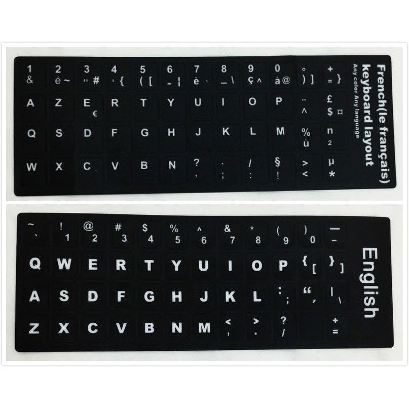Keyboard Replacement Stickers for Computer Laptop Notebook Desktop on ...